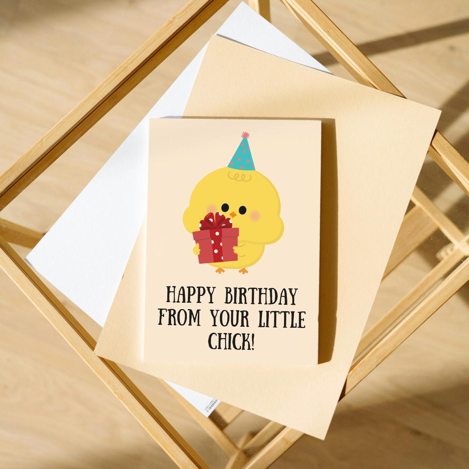 Happy Birthday Card | Cute Chick Birthday Card – Adorable & Funny ...