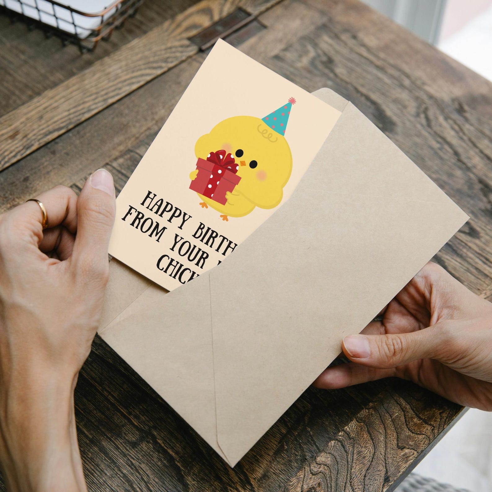 Happy Birthday Card | Cute Chick Birthday Card – Adorable & Funny ...