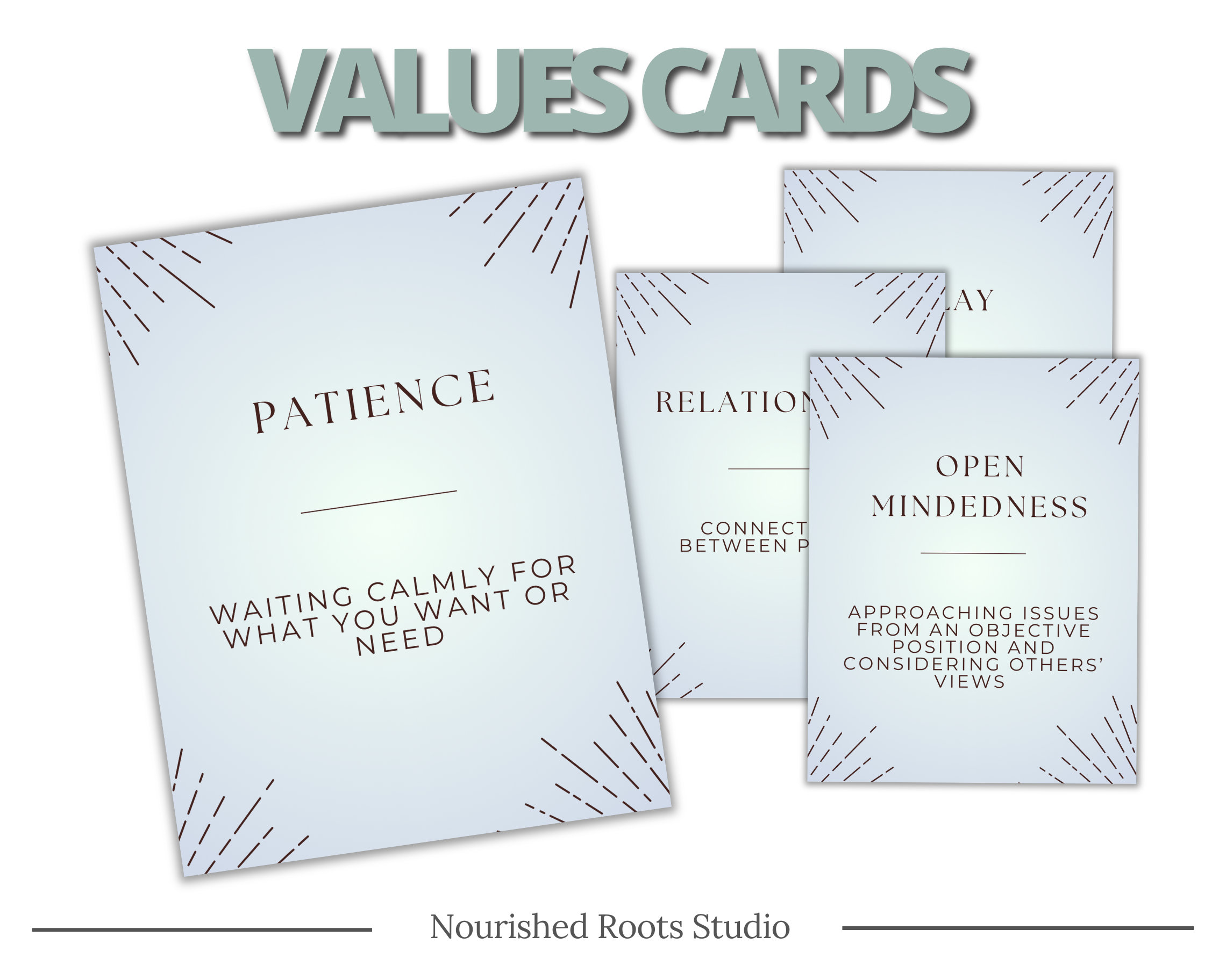 Personal Values Card Deck - Etsy