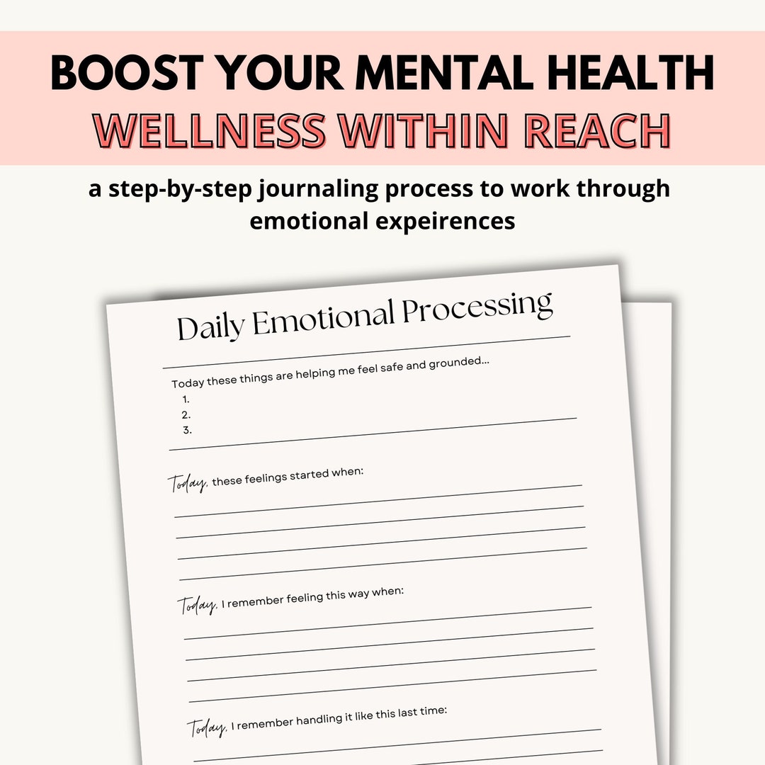 Daily Journaling Reflection for Processing Emotions, Healing Recovery ...