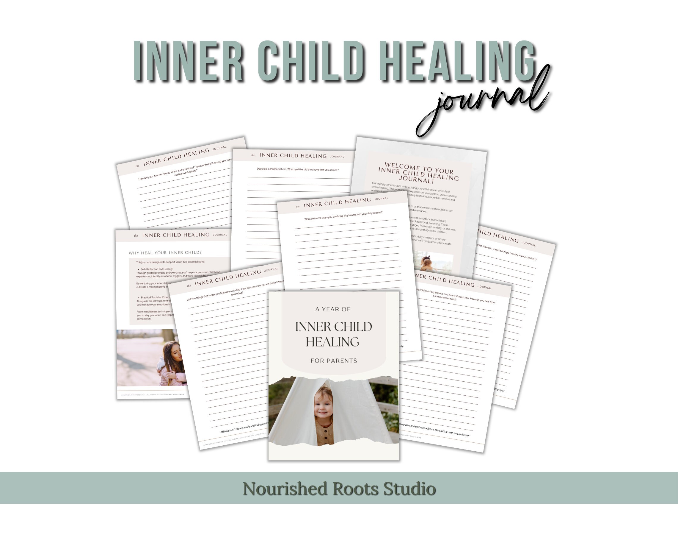 Inner Child Healing Printable Journal for Parents, Emotional Recovery ...