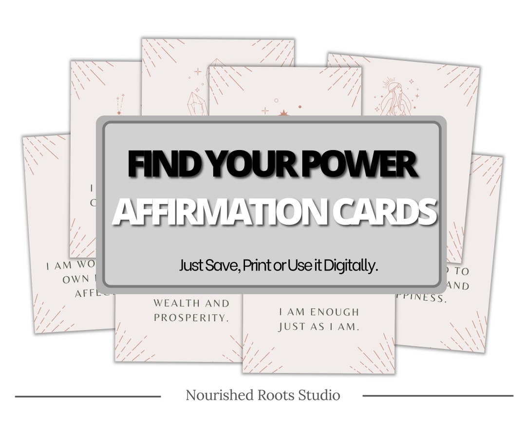Heal Your Worthiness Wounds Affirmation Cards, Self-esteem Confidence ...