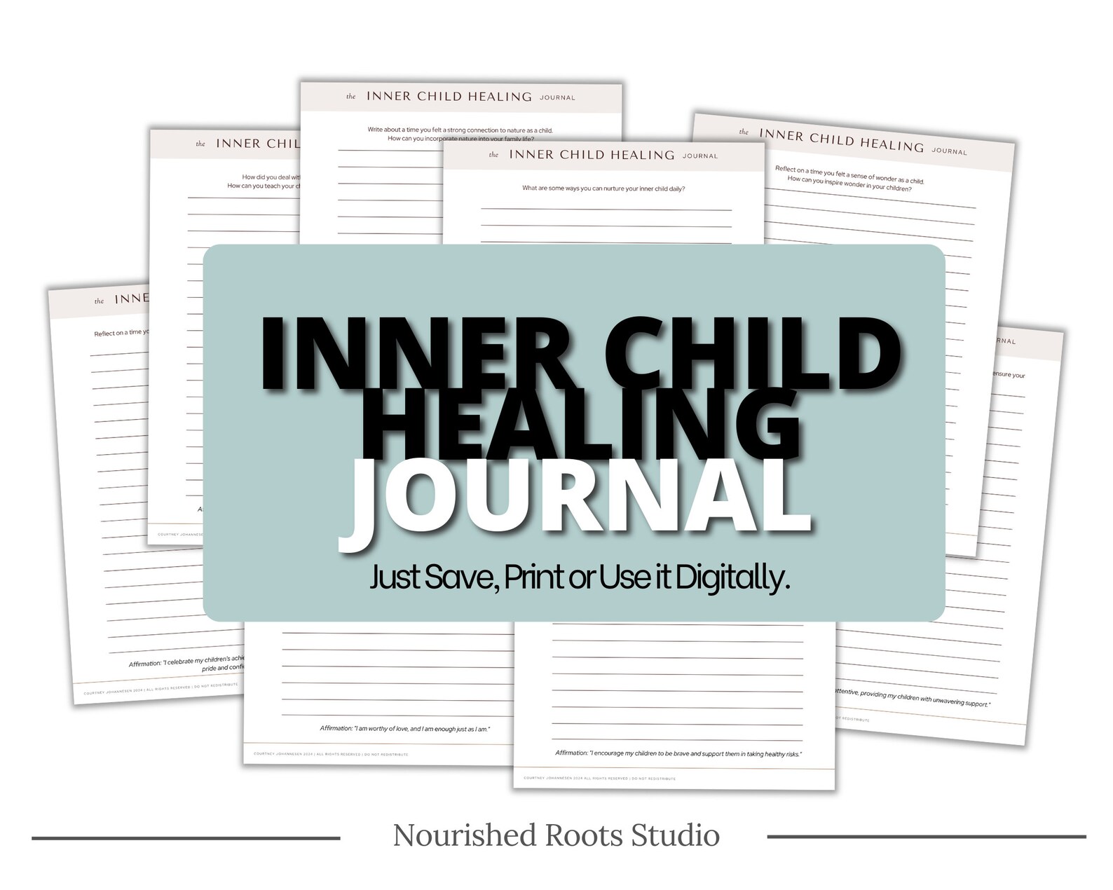 Inner Child Healing Printable Journal for Parents, Emotional Recovery ...
