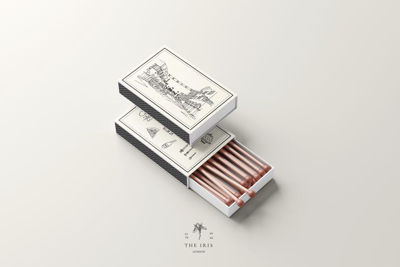 Custom Matchbox Design, Matchbox Template, Custom Venue Sketch, Fully ...