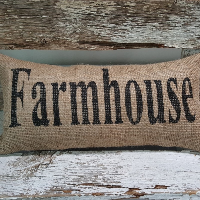 Rustic Farmhouse Throw Pillow - Etsy