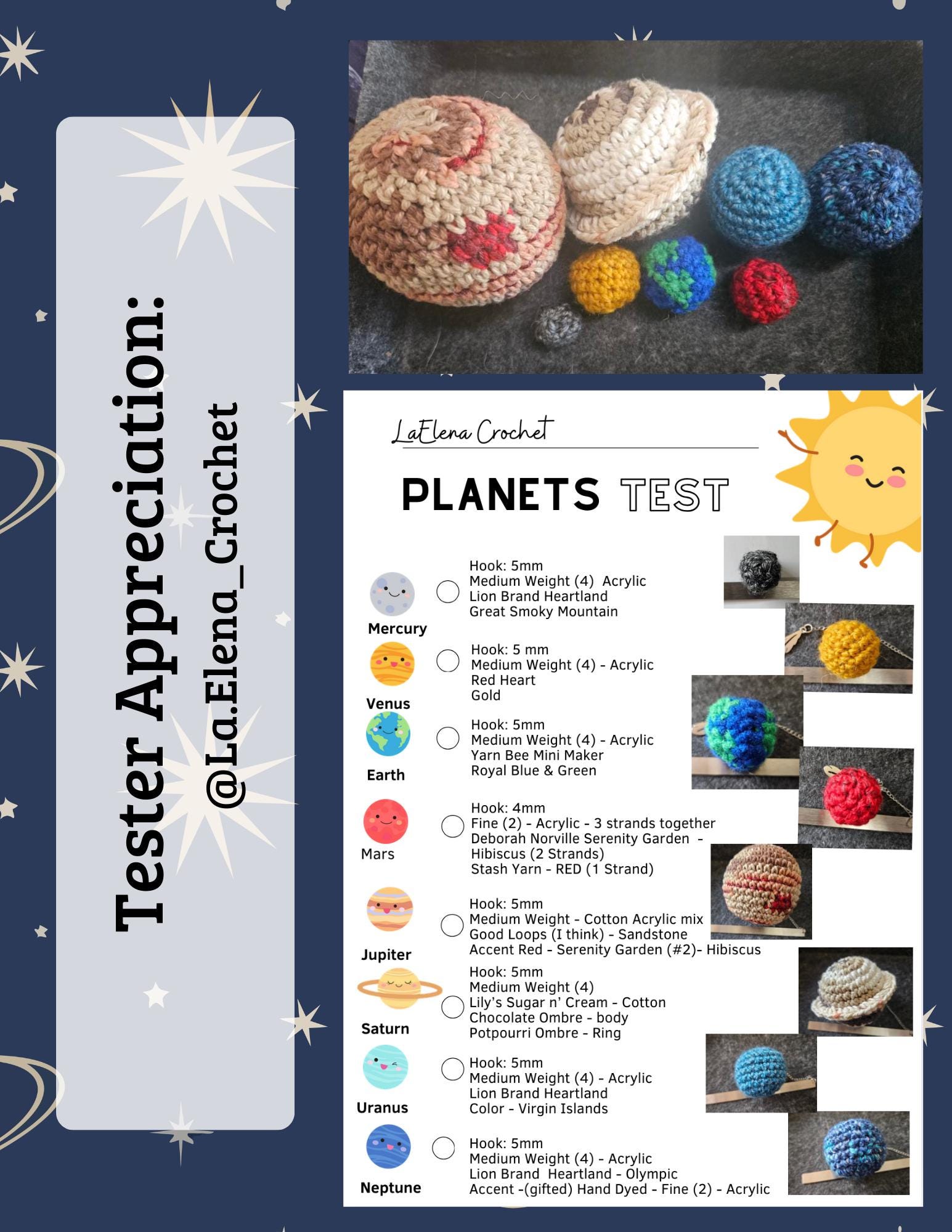8-in-1 No-sew Solar System Crochet Pattern Bundle | Beginner-friendly ...