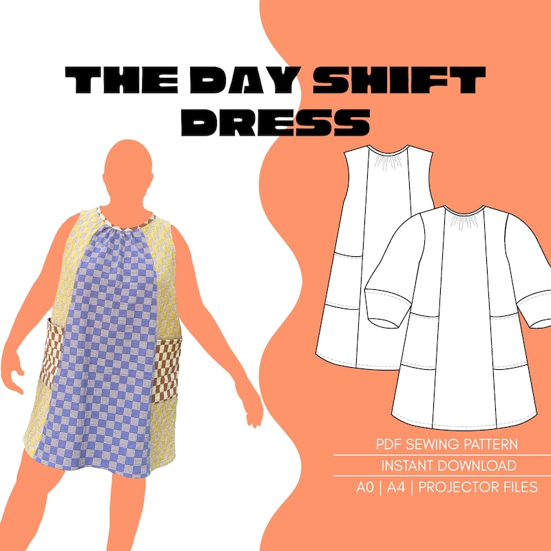 Shift Dress Pattern - Etsy