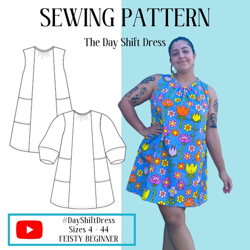 Shift Dress Pattern - Etsy