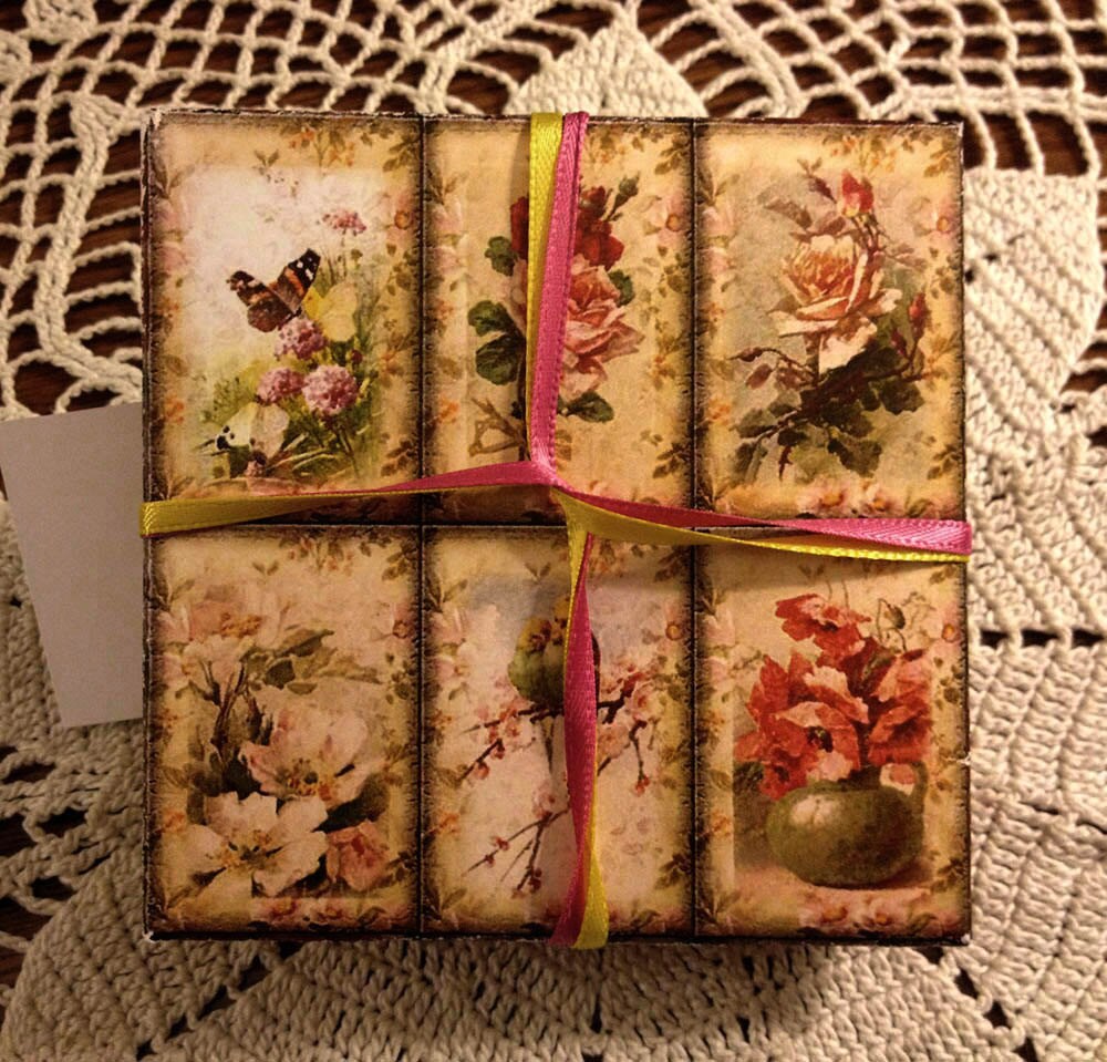 Shabby Chic Decorative Box Template and Hang Tags Vintage - Etsy