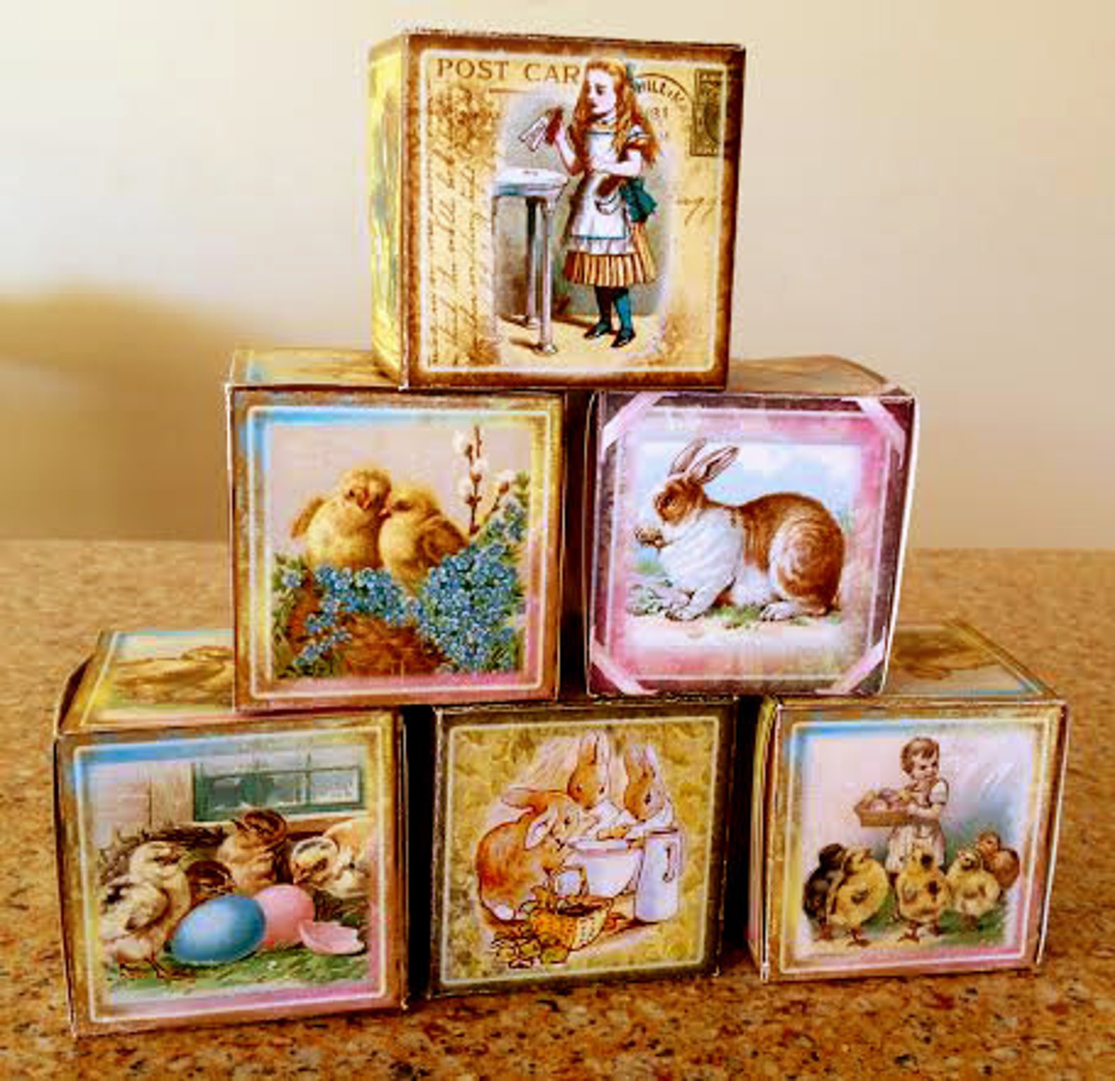 Peter Rabbit decorative Cube/box Template Instant Download - Etsy Australia