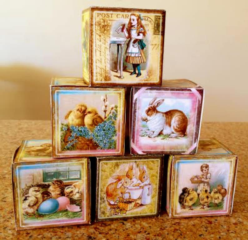 PeTER RaBBIT Decorative Cube/Box Template INSTaNT DOWNLoAD | Etsy