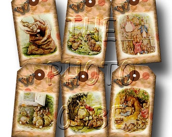 FOUR Beatrix Potter Peter Rabbit Postcards Art Mail Place - Etsy