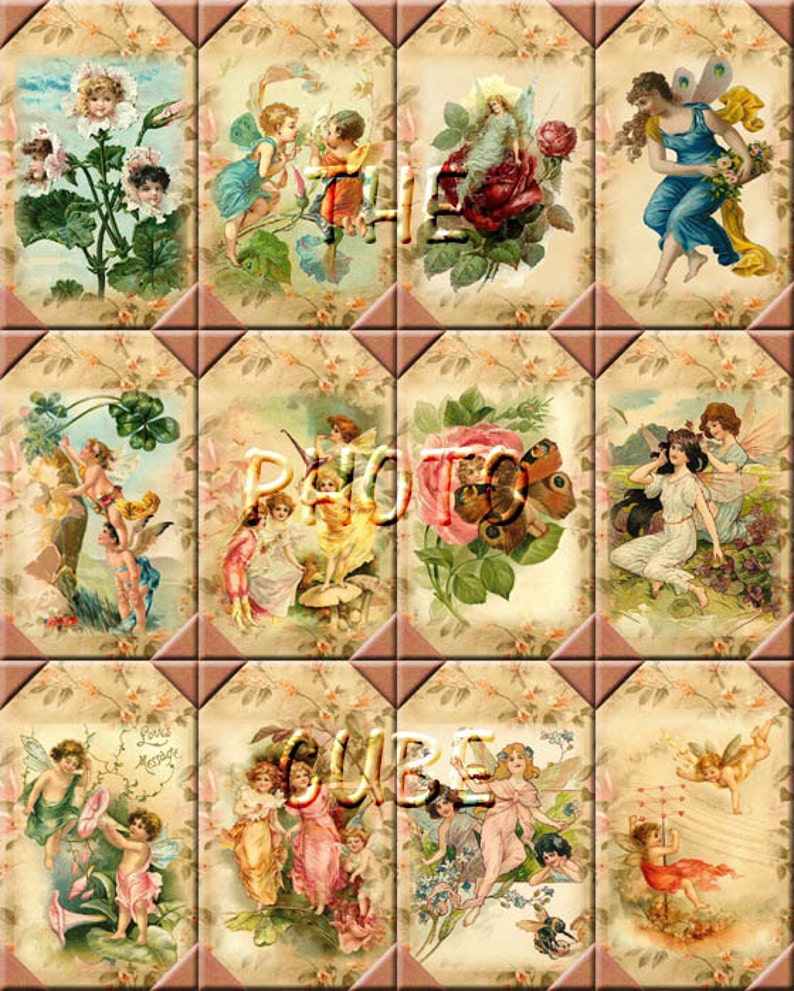 Fairy Sprite Pixie Elf adorable Vintage Art Gift/hang - Etsy