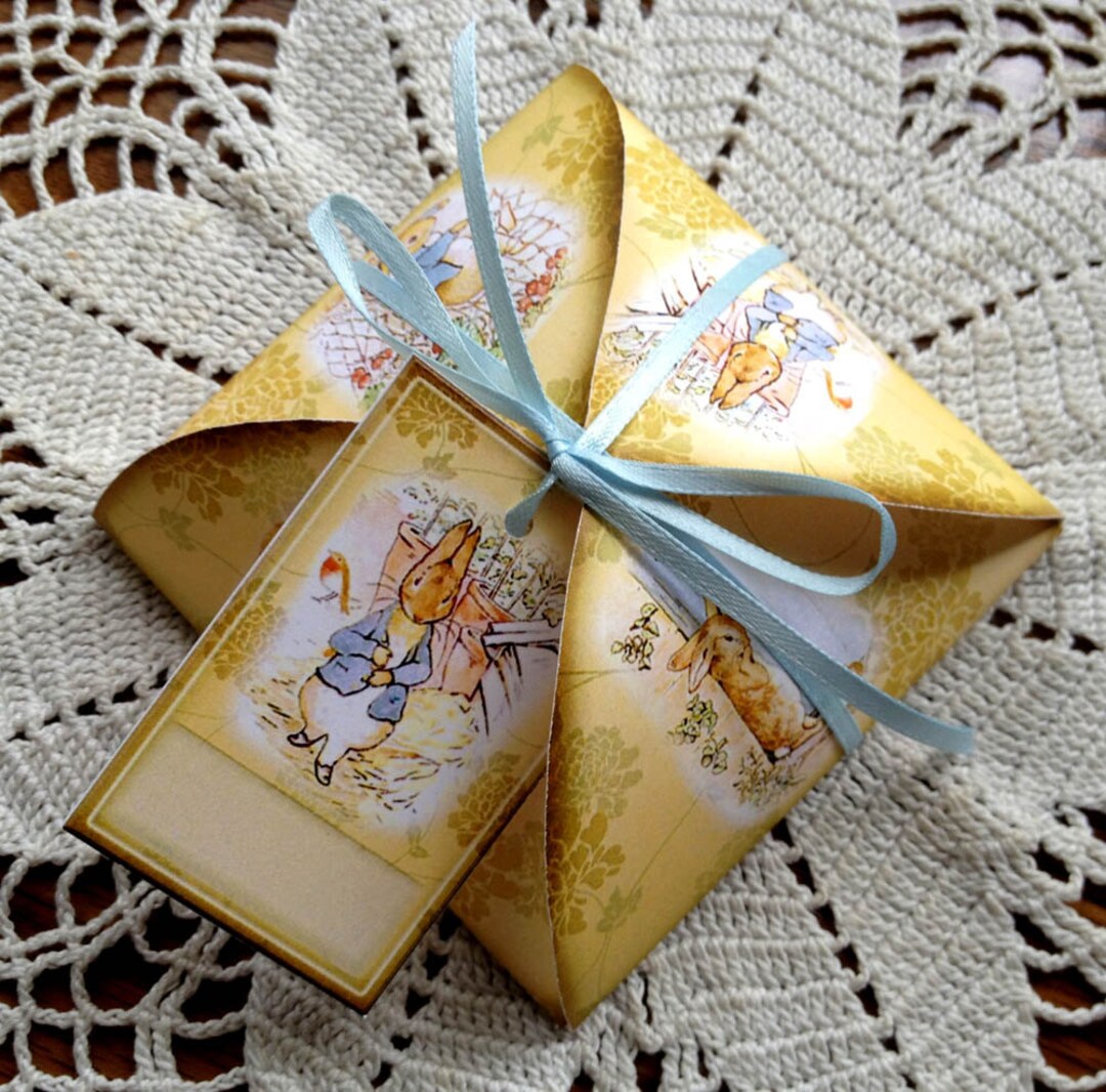 Peter Rabbit -mini Decorative Gift/favor Box Template With Hang/gift ...