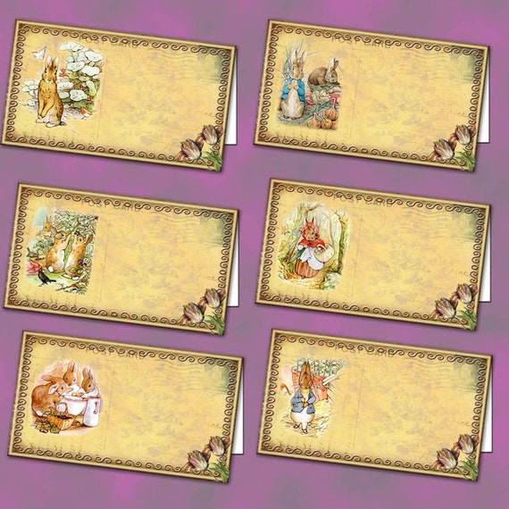 Peter Rabbit- Tent Style Place/Name Cards--Birthday/ Baby Shower/Party ...