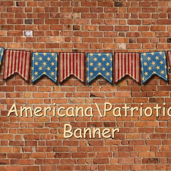 Patriotic Banner - Etsy
