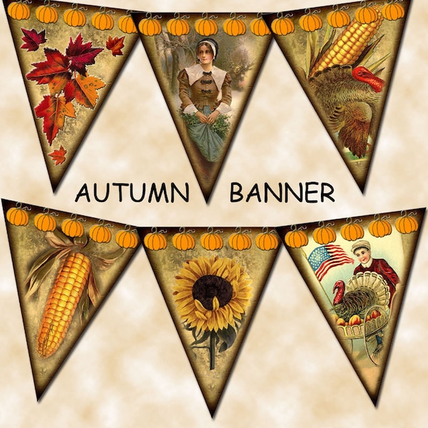Fall Bunting - Etsy