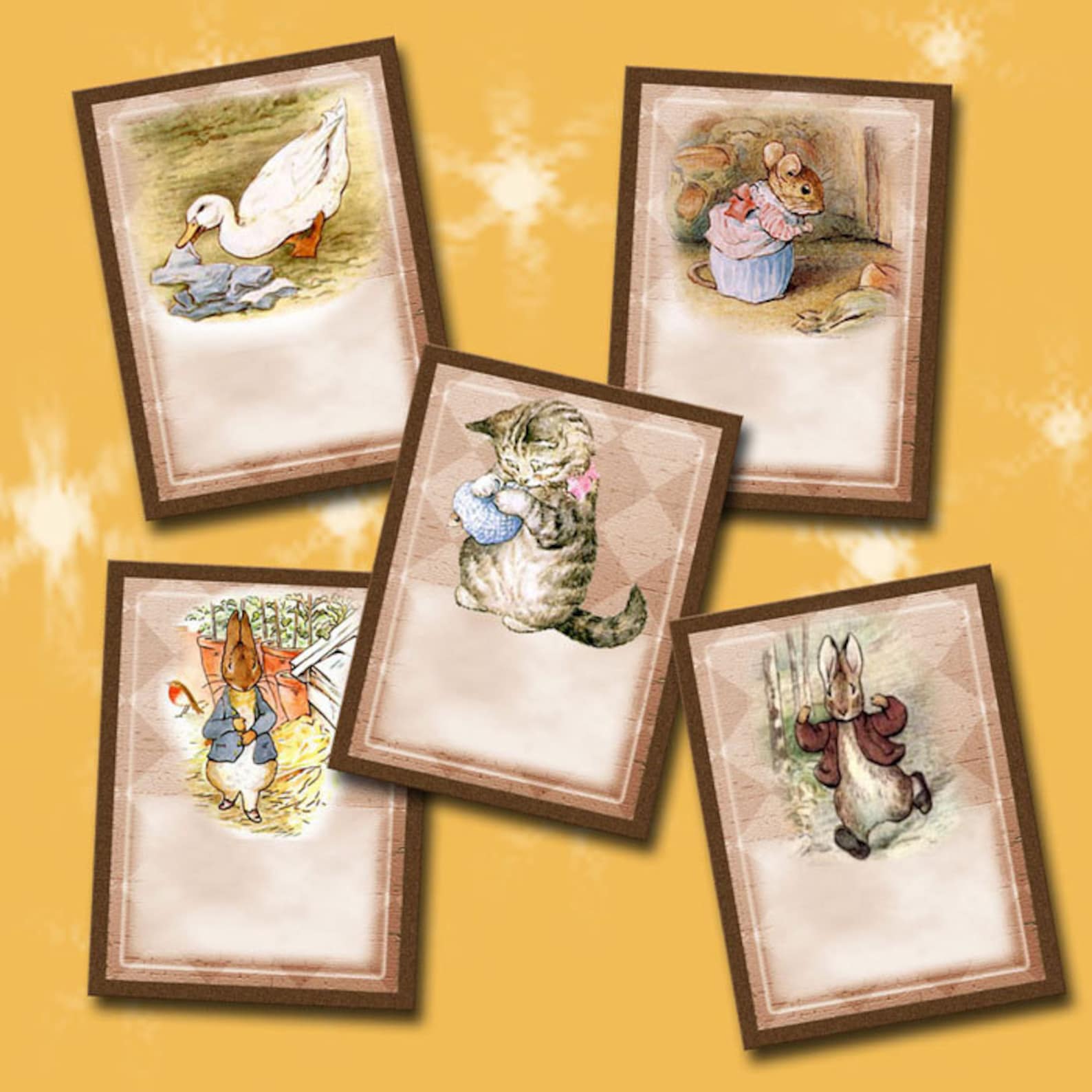 Decorative Box Template Beatrix Potter Story Book - Etsy