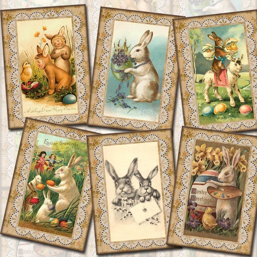 French Rabbit Digital Image Art Graphic Downloadable Printable | Etsy