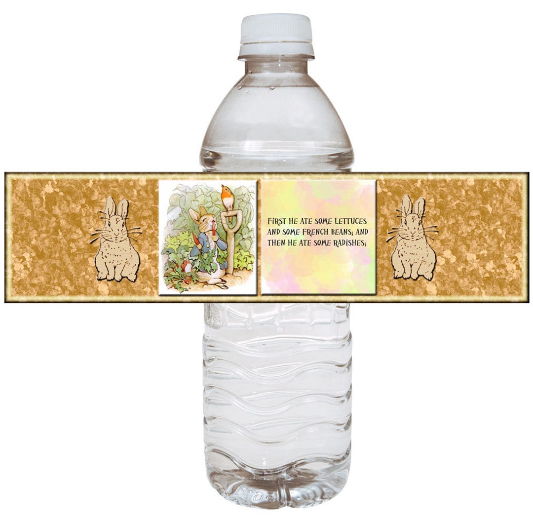 Peter Rabbit -vintage Illustrations Water Bottle Labels - Instant ...