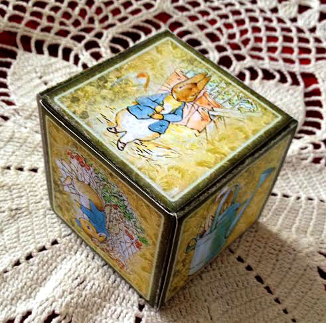 Peter Rabbit -decorative Cube/box Template - Instant Download ...