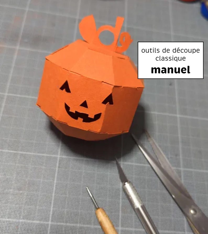Easy to Assemble Pumpkin Papercraft – No Glue Halloween Model - Etsy