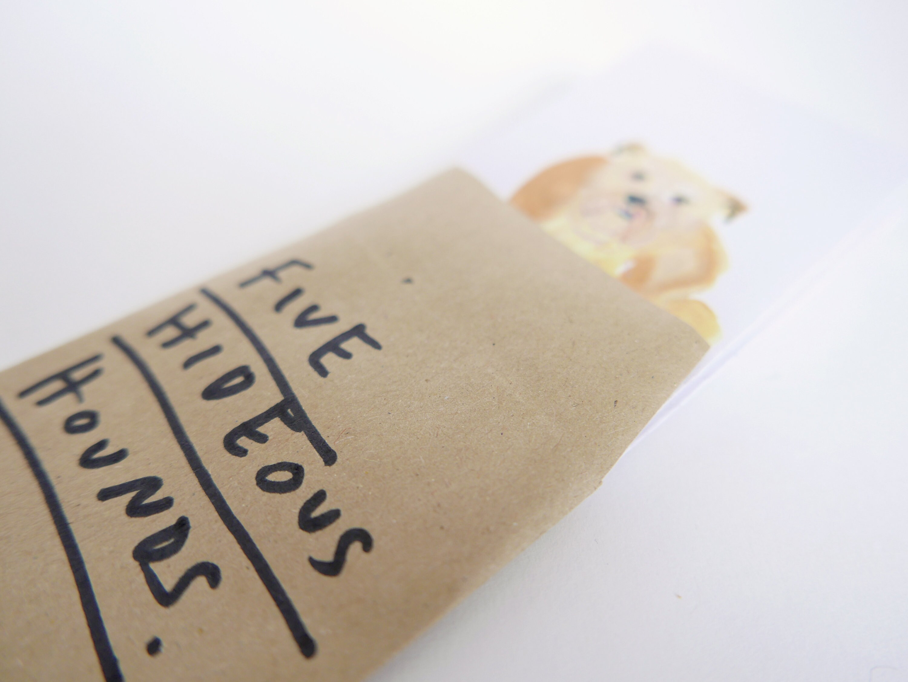 Mini Dog Zine Concertina Book || FIVE HIDEOUS HOUNDS - Etsy