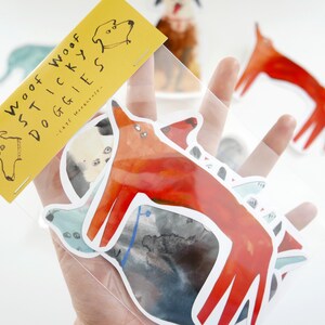 Dog Vinyl Sticker Pack | Woof Woof Sticky Doggies || Faye Moorhouse - Etsy