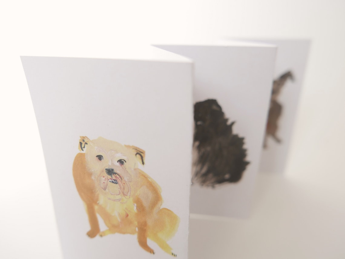 Mini Dog Zine Concertina Book || FIVE HIDEOUS HOUNDS - Etsy