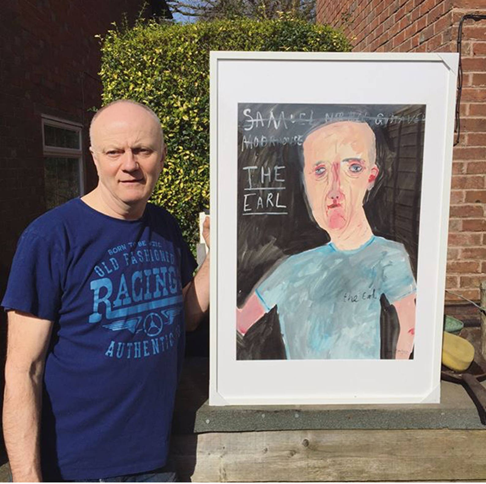 Original Hand-painted Wonky Human Portrait by Faye Moorhouse - Etsy