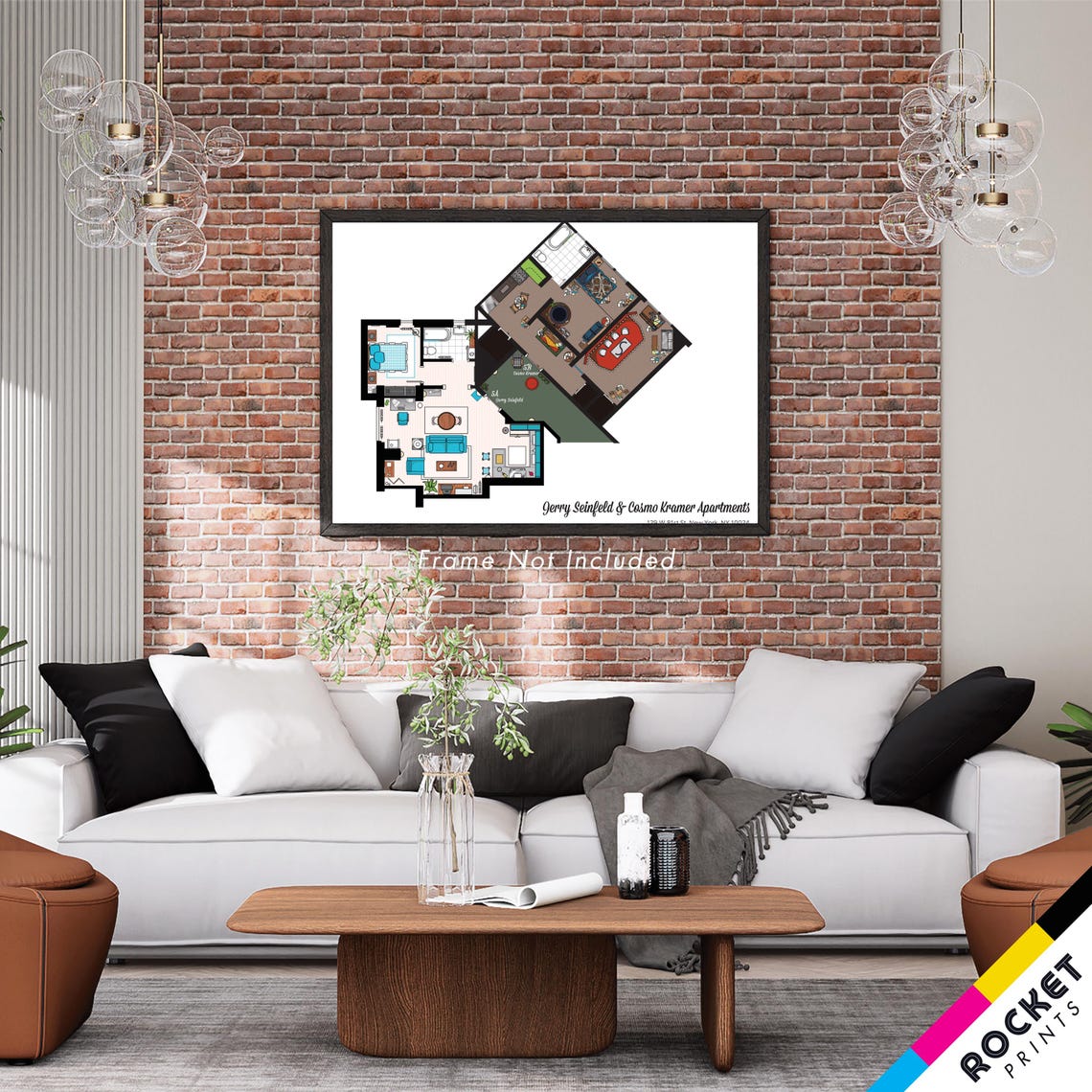 Jerry and Kramer Apartments Floor Plan Poster Print - Etsy