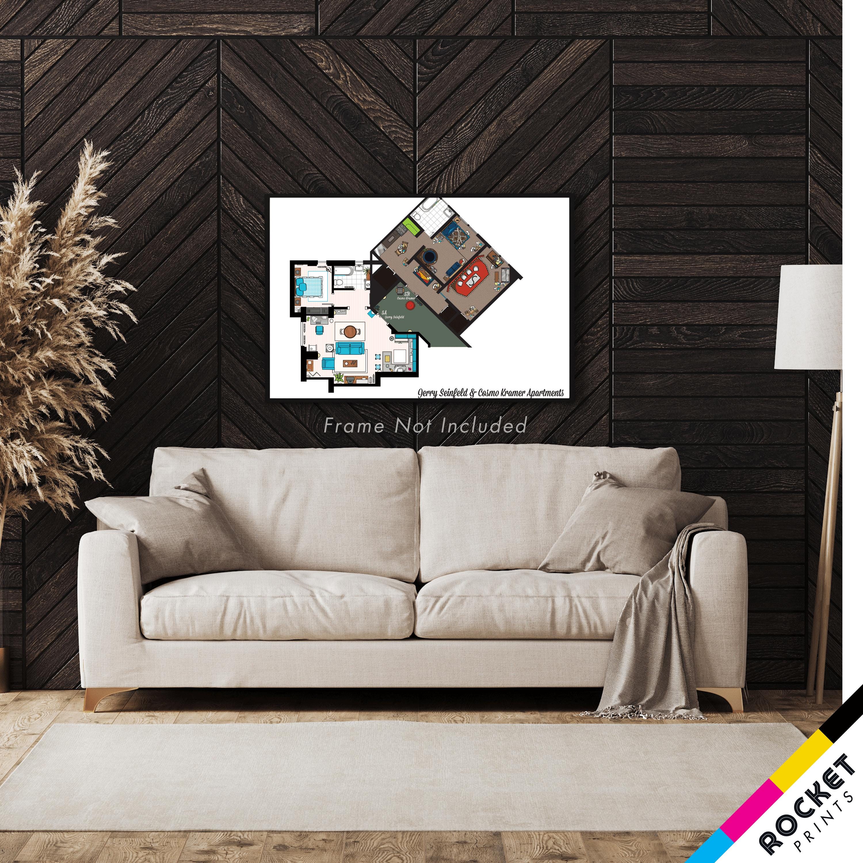 Jerry and Kramer Apartments Floor Plan Poster Print - Etsy