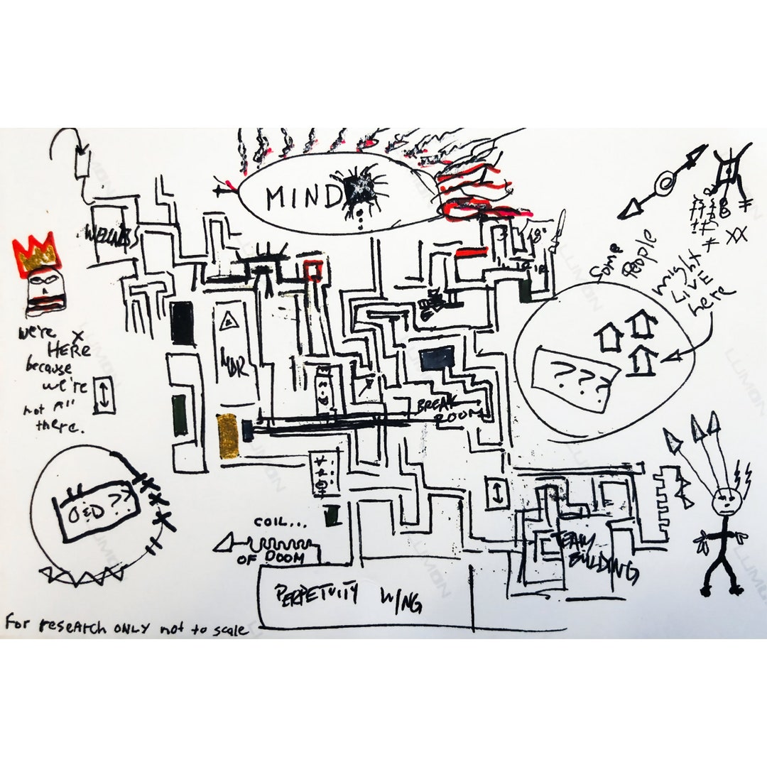 Petey's Map of Lumon Severed Floor Poster Print Wall Decoration Photo ...