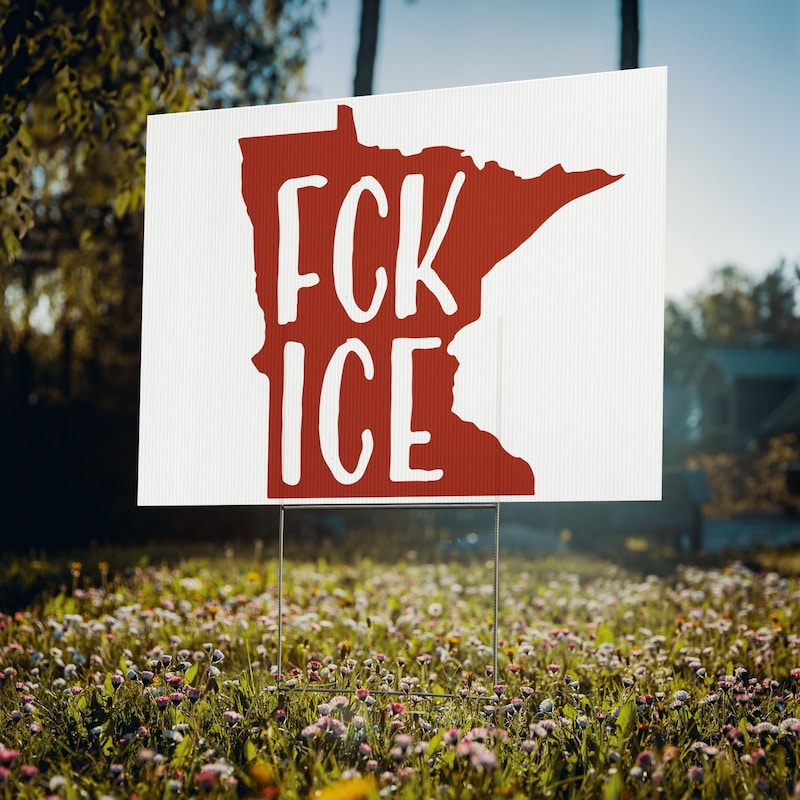 Fck Ice Yard Sign - Etsy UK