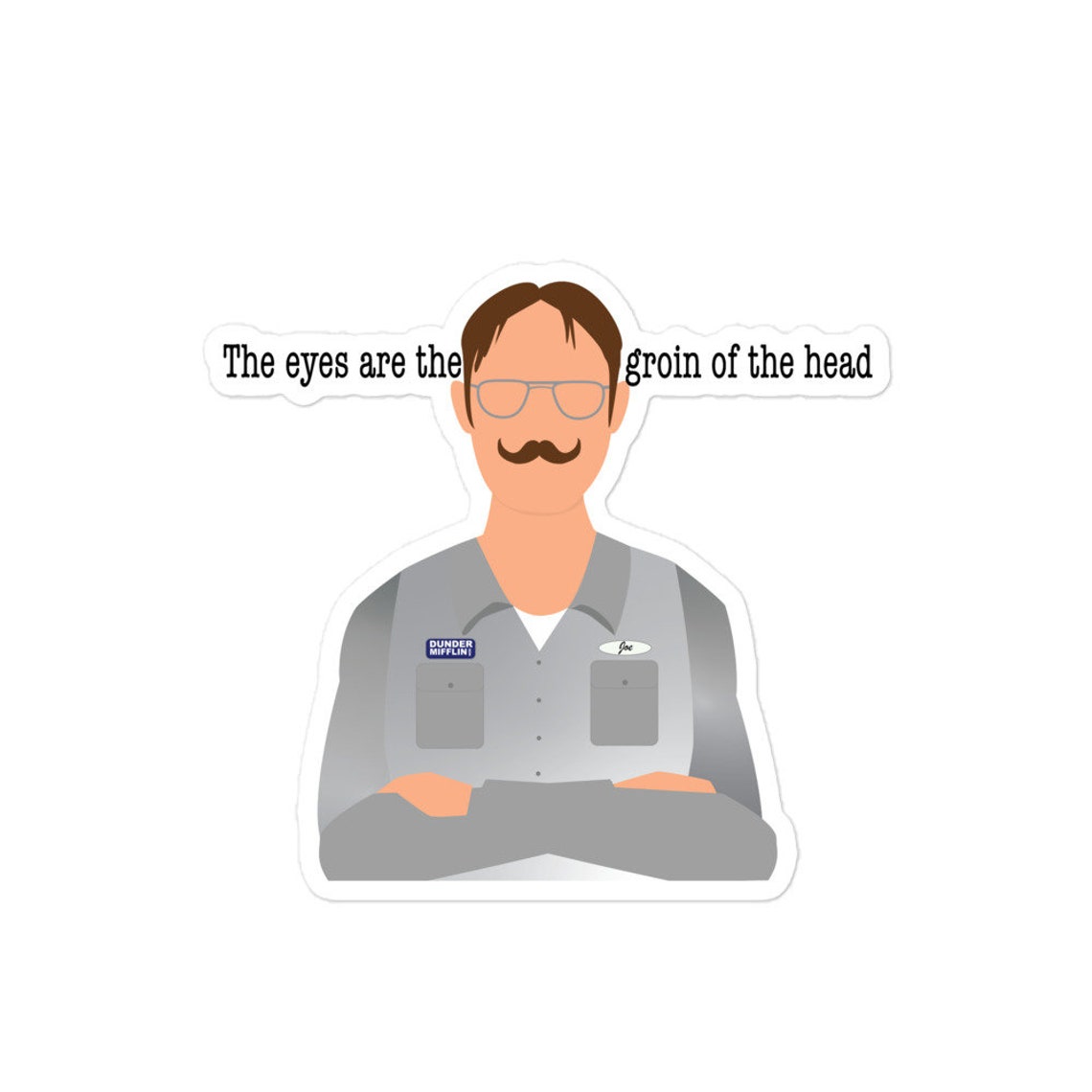 The Office Characters Stickers Funny TV Series Kiss Cut Sticker - Etsy