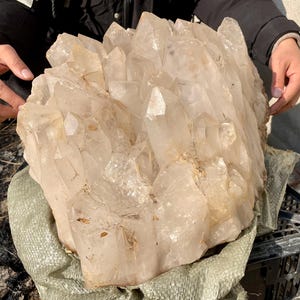 18.5"88.88lb Natural White Quartz Cluster Specimens,crystal Specimen ...