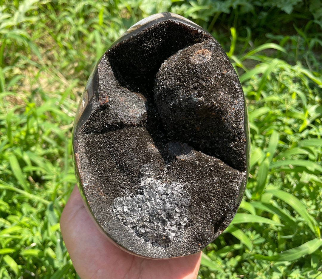 5.5" Natural Dragon Septarian Geode,quartz Crystal Egg,crystal Geode ...