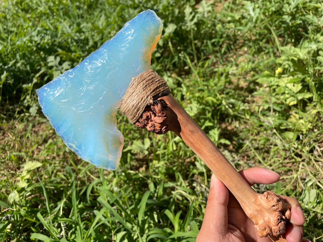 14.5" Opal Diy Axe Handmade Axe,crystal Axe,home Decoration,luxurious ...