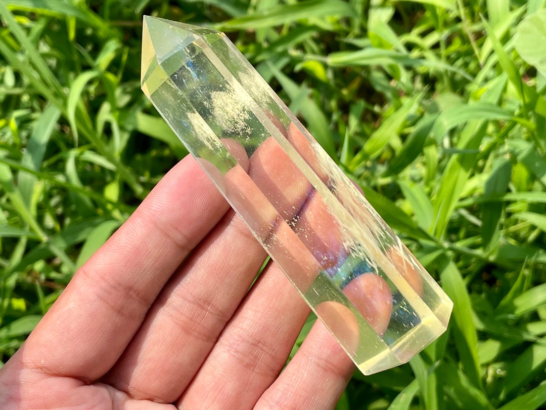 Yellow Melting Quartz Crystal,crystal Wand Point,home Decoration ...