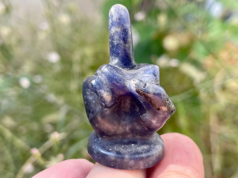 Quartz Crystal Middle Finger: Carved Crystal Skull, Home Decor Gift - Etsy