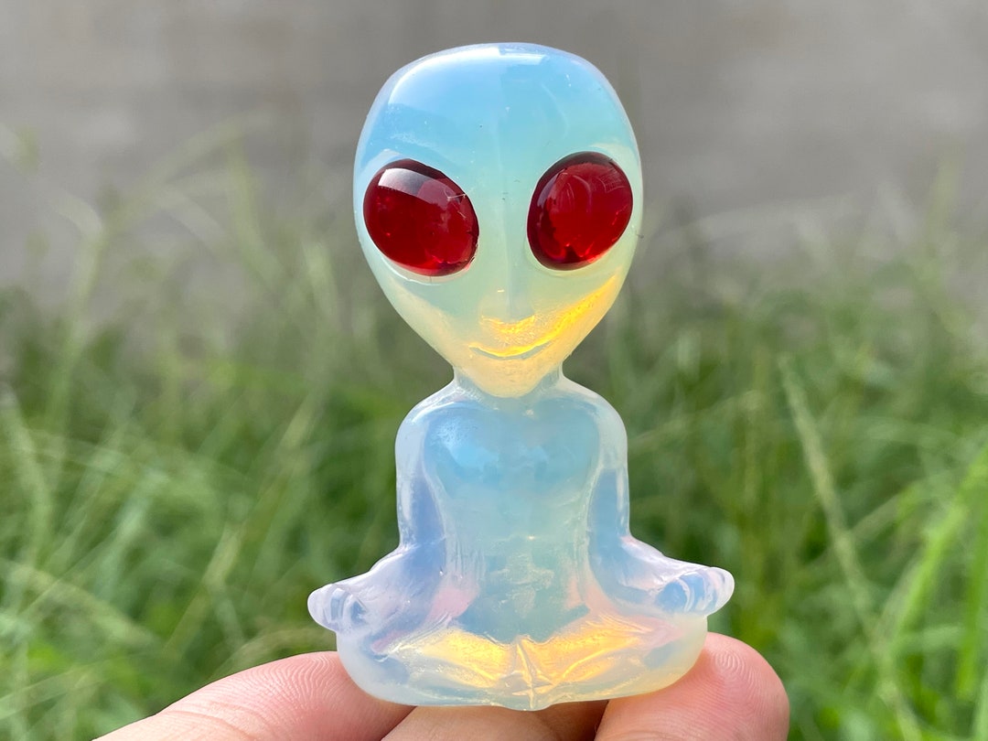 2.3''+ Hand Carved Alien,crystal Alien Skull, Skull,opal Alien Skull ...