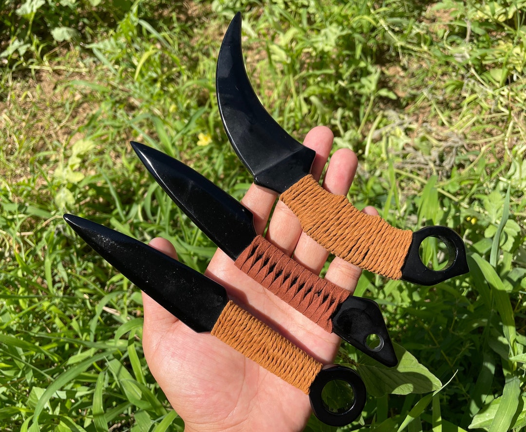 Natural Obsidian Dagger: Hand Carved Crystal Knife, Home Decor, Energy ...