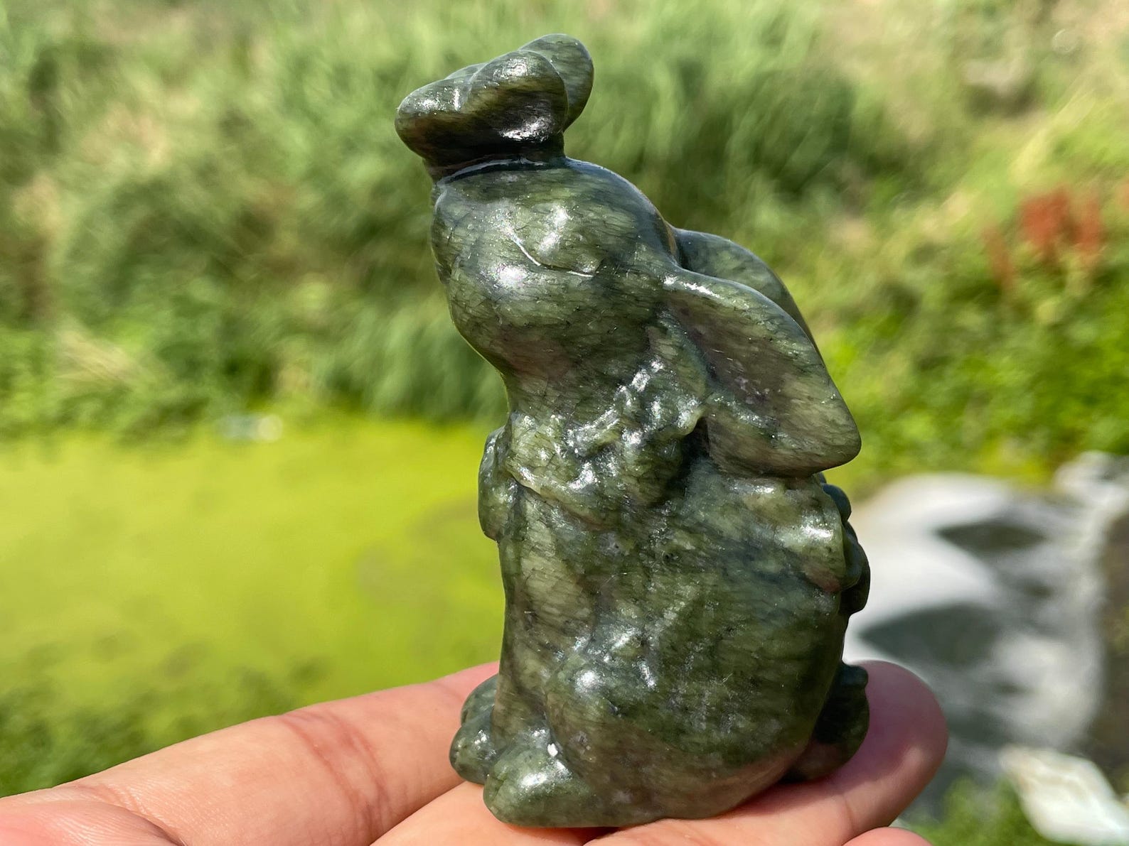 Hand Carved Green Jade Rabbit, Crystal Skull, Home Decor Gift - Etsy