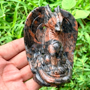 Red Obsidian Dragon: Hand Carved Crystal Healing Decor (4 Inch) - Etsy
