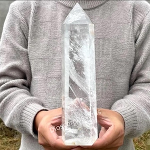 Natural Clear Quartz Crystal Obelisk: Reiki Healing Wand - Etsy