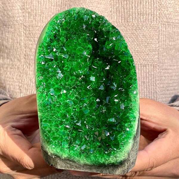 Green Geode - Etsy
