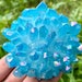 Blue Titanium Quartz Crystal Cluster Specimen, Rainbow Home Decor - Etsy