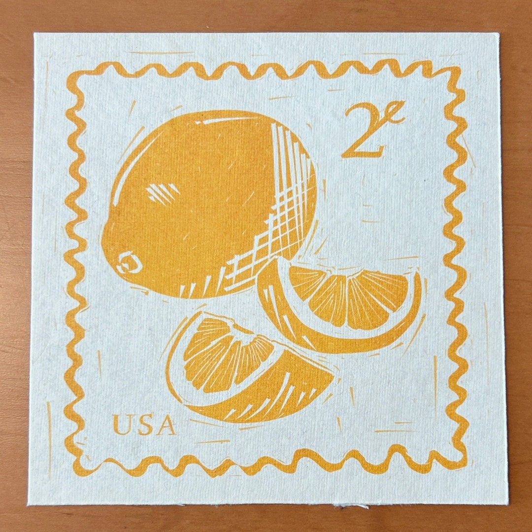 Lemon Postage Print - Etsy