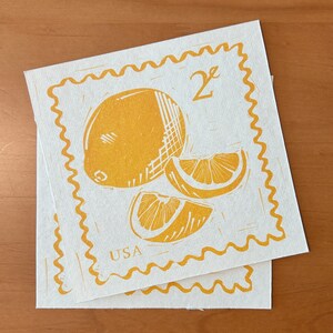 Lemon Postage Print - Etsy