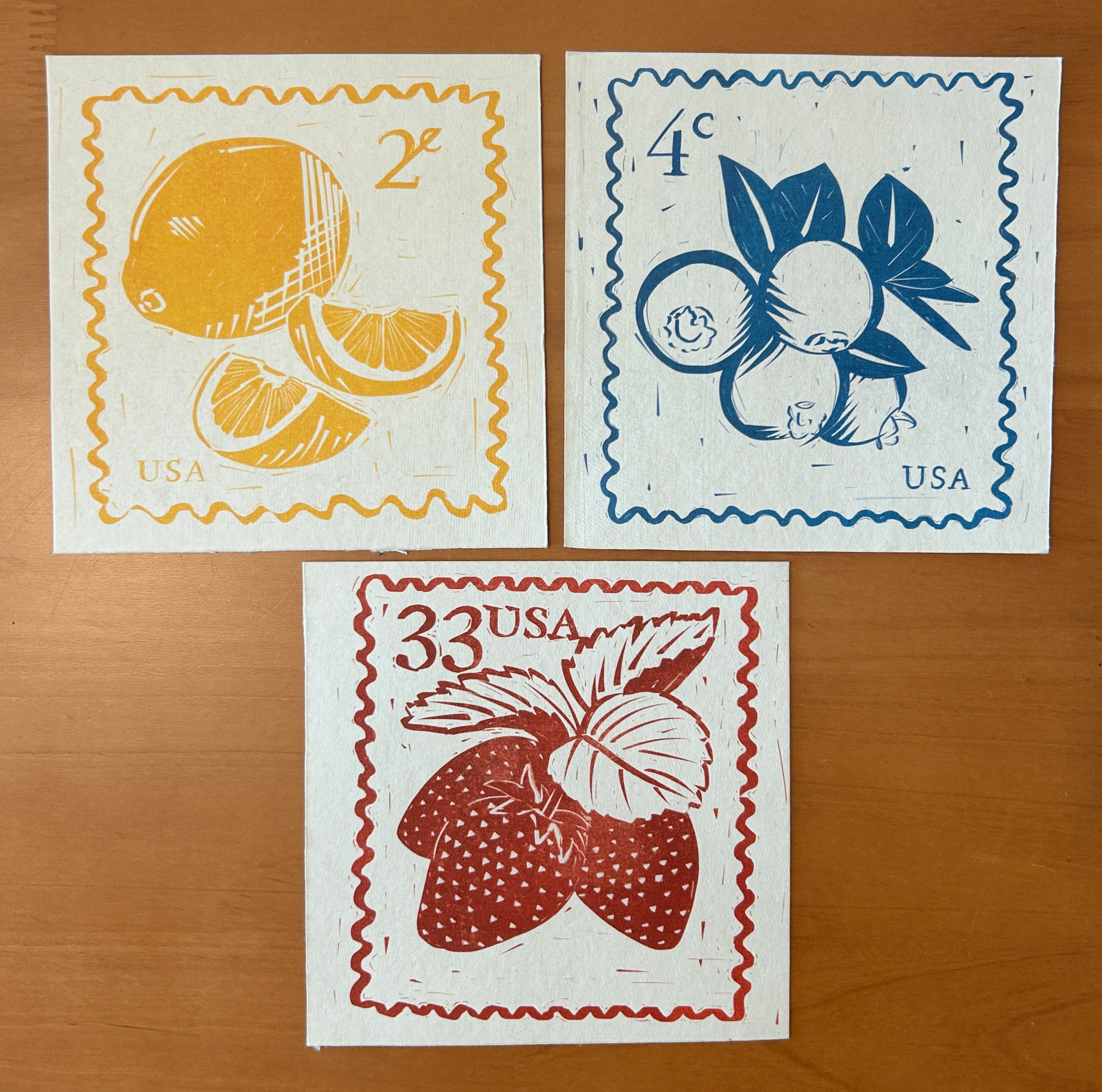 Lemon Postage Print - Etsy